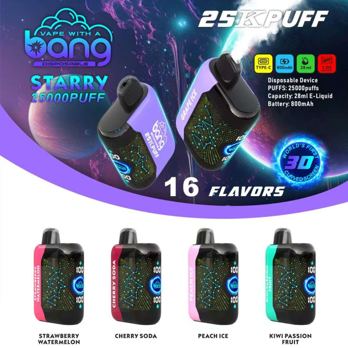 10pcs Bang B9 25K Puffs Disposable Vape – Zen Vape Store
